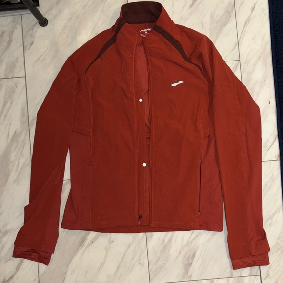 Brooks | Jackets & Coats | Brooks Running Jacket Burnt Orange | Poshmark